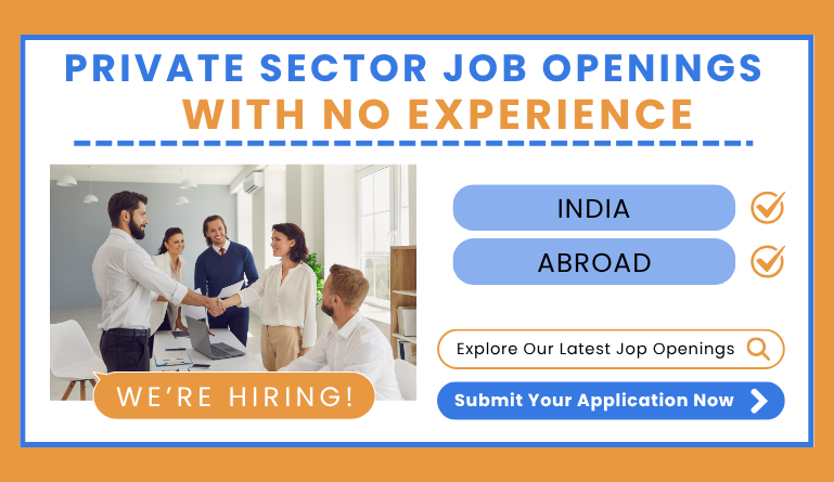 Private Sector Job Openings with No Experience