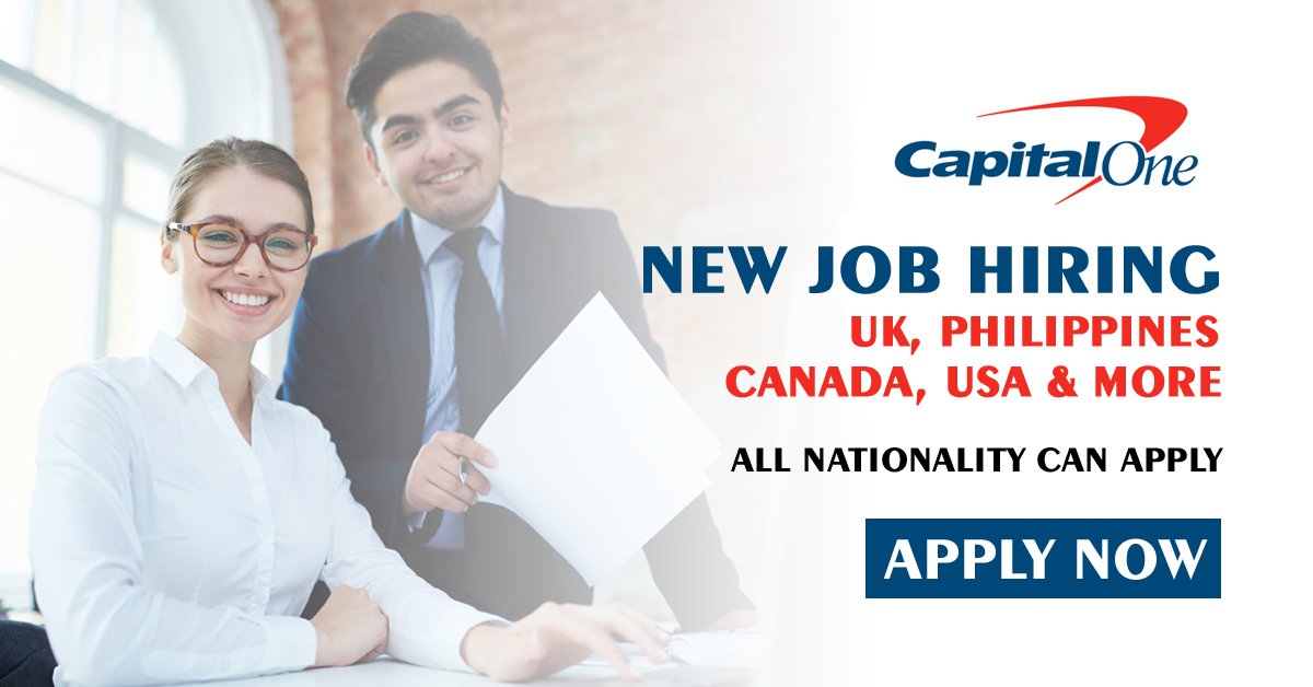 Capital One Jobs 2025: Apply In UK, Philippines, Canada, & More