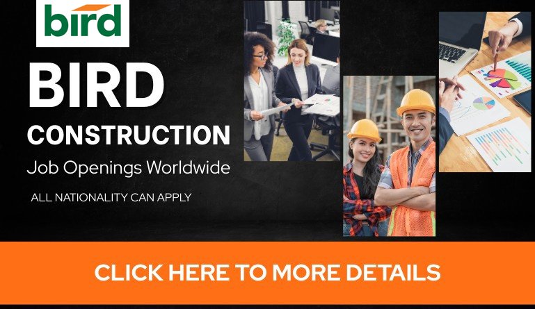 Bird Construction Careers 2025: Operations Category Jobs