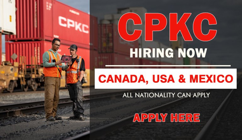 Over 500 CPKC Job Vacancies Across Canada, USA & Mexico