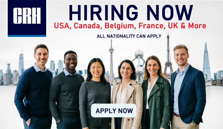 CRH Careers 2026: Over 1,700 Jobs in USA, Canada, UK & More